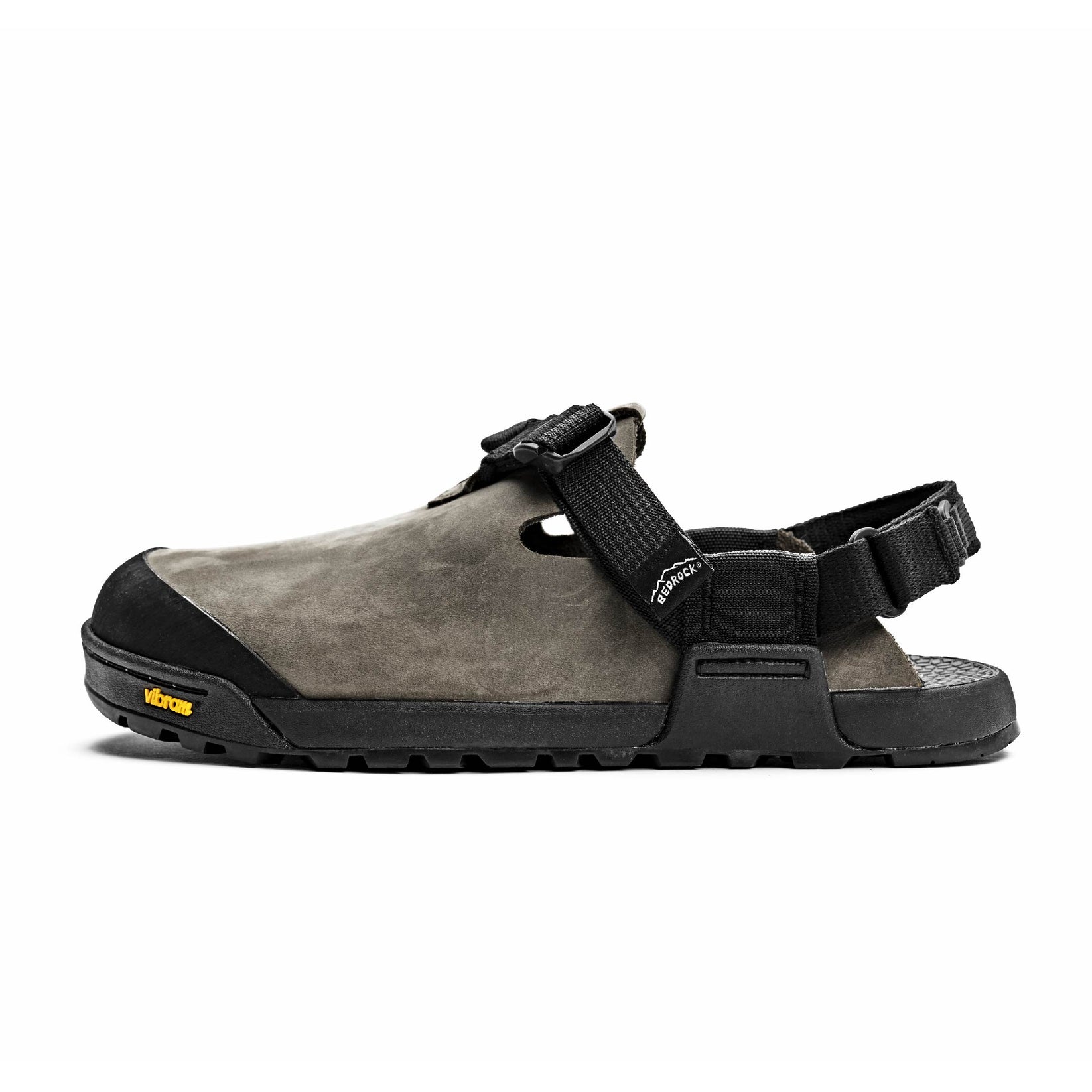 Bedrock Sandals Mountain Clog Nubuck Leather : Driftwood Gray ...